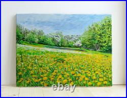 Original Art On Canvas » Original oil painting on canvas Landscape ...